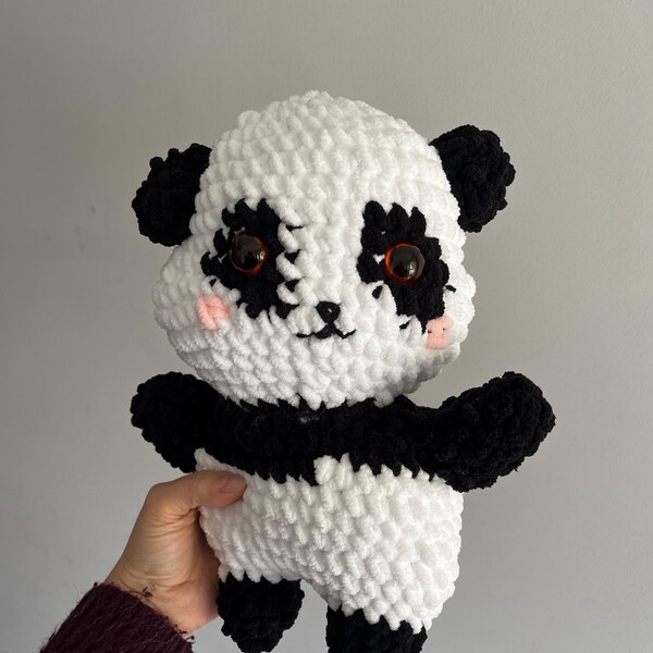 Crochet Pattern - POPO the Panda, Bear, Plush, Handmade, Wild Animal ...