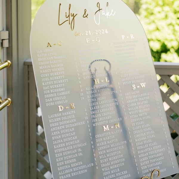 Acrylic Seating Chart Wedding Wedding Table Seating Chart Find Your ...