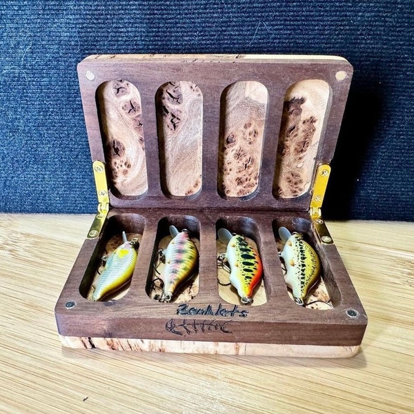 Wooden Lure Fly Box - Etsy
