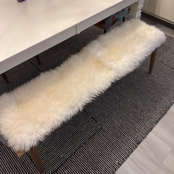 Long Wool Square Sheepskin Pad - Etsy