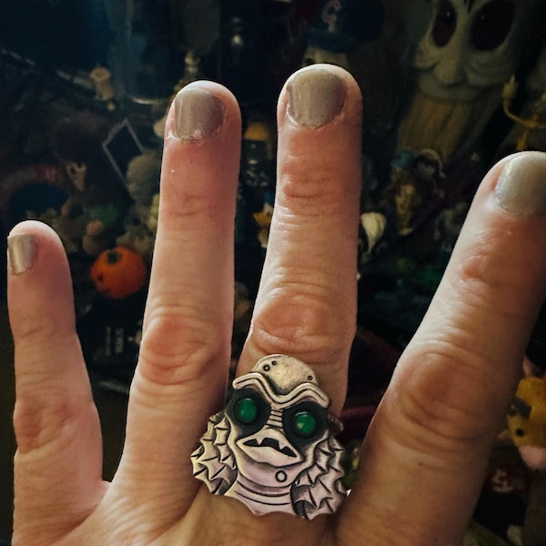 Vintage Monster Ring Inspired by the Creature From the Black Lagoon ...