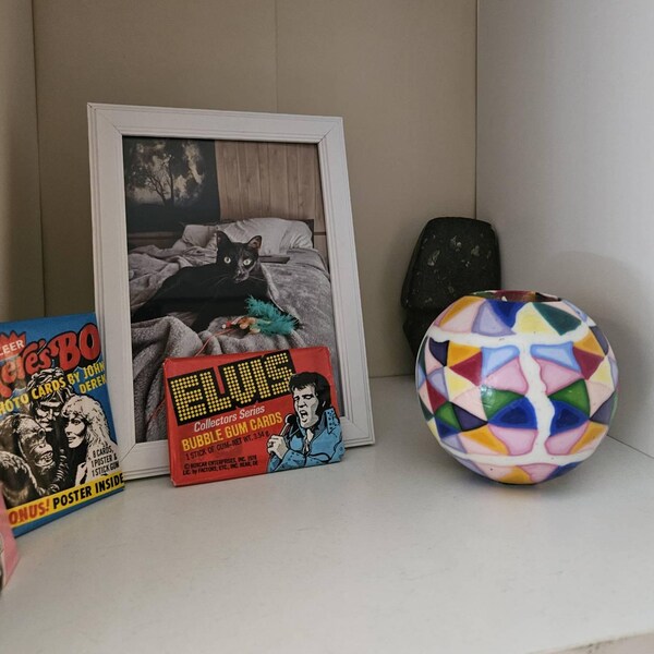 70s Vintage Ceramic Orange Brown Drippy Drip Speckle Glaze Ashtray 9in ...