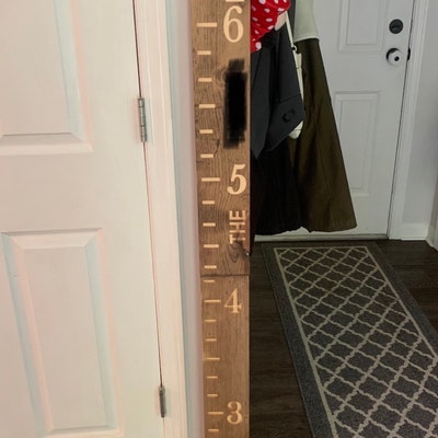 Family Name Growth Chart Ruler Engraved Family Name Ruler Wall Ruler ...