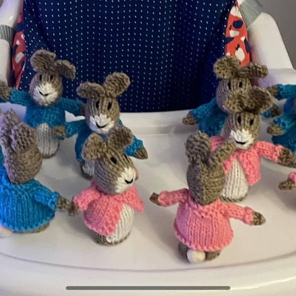 PDF KNITTING PATTERN Rabbit Creme Egg Cover, Easter Bunny Knitting ...