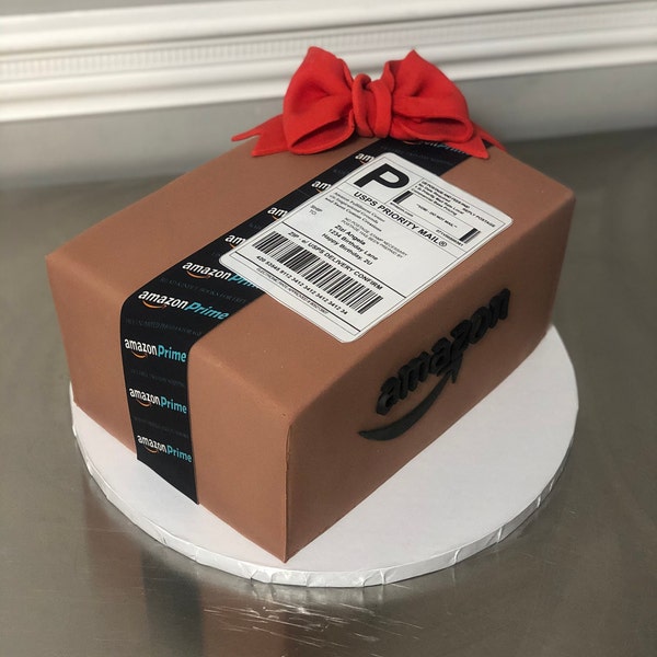 Amazon Prime Shipping Label and Strips Edible Image Icing Frosting ...