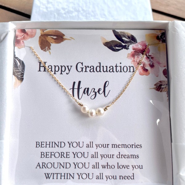 The World is Your Oyster, Graduation Gift for Daughter, Pearl Necklace ...