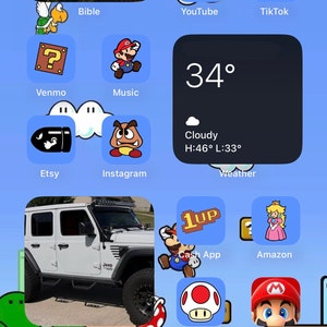 Super Mario App Icons, Super Mario Ios Icons, Mario iPhone Icons ...