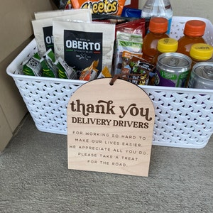 Thank You Delivery Drivers Sign Appreciation Delivery Drivers Postal ...