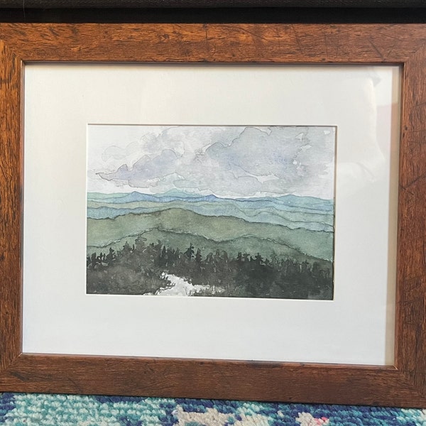 FOOTPATH Screenprint, Vermont's Long Trail, Green Mountains, by MTN GRL Studio - Etsy