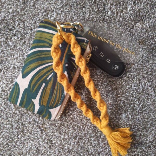 Macrame Diamond Pattern Keychain - Etsy