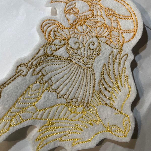 Athena Greek Goddess Iron on Embroidery Patch Mtcoffinz - - Choose Size ...