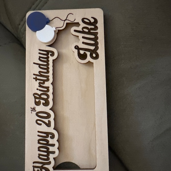 Happy Birthday Money Card, Personalized Money Holder, Kids Birthday ...