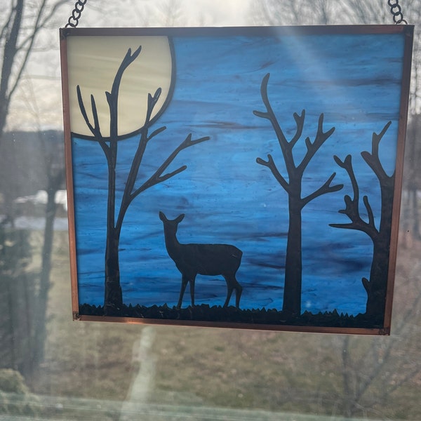 Tree2 - Windy Tree Copper Foil Overlay for Stained Glass - Etsy