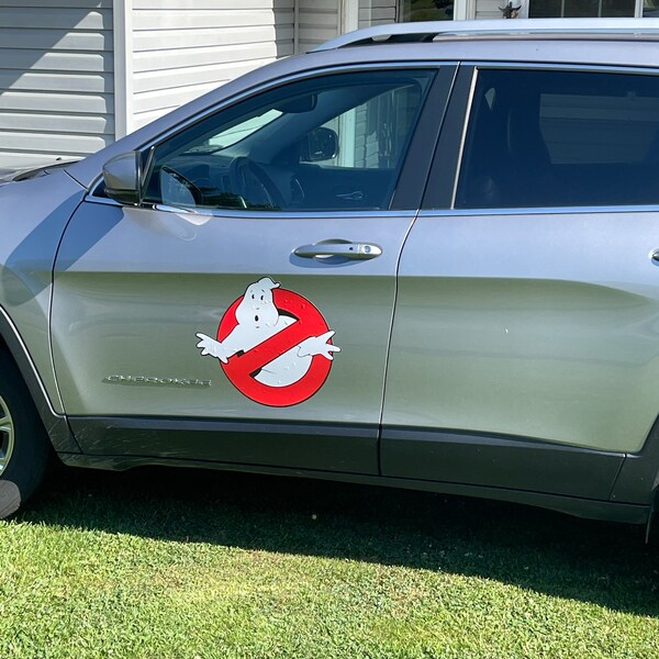 GHOSTBUSTERS Movie Prop STICKER Logo Large Car Door DECALS Classic Ecto ...