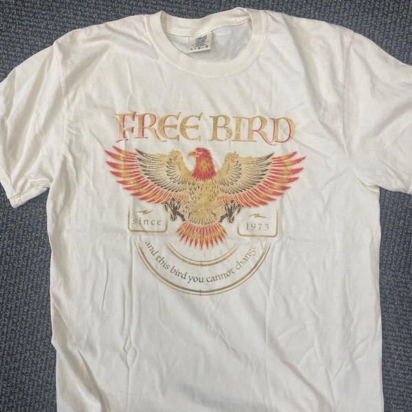 Free Bird Shirt, Comfort Colors Band Tshirt, Old School Band T-shirt ...