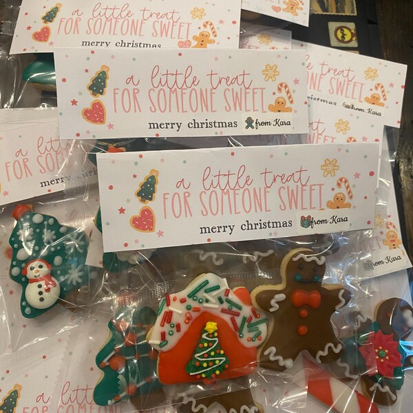 Christmas PYO Cookie Treat Bag Topper/ Printable Treat Bag Toppers ...