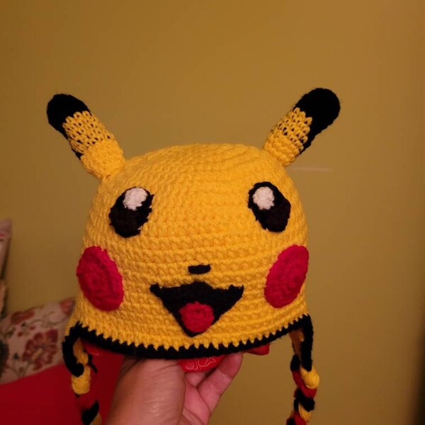Pikachu Hat Crochet Pattern Pokemon Crochet Hat Pattern Pikachu Costume ...
