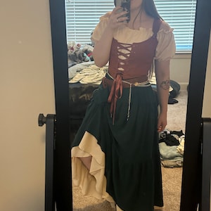 Linen Bodice, Corset Bodice, Renaissance Faire Bodice, Pirate Costume ...