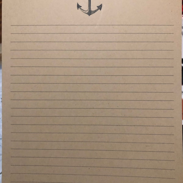 Compass Stationery Large Lined Notepad 8.5x11 Inches - Etsy