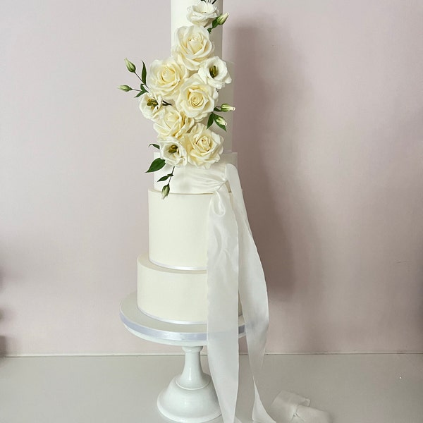 Silk Ribbon, Soft Blue Hand Dyed Silk Ribbon, Silk Ribbons, Hand Dyed ...