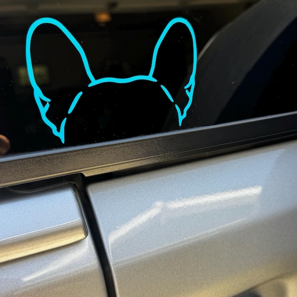 French Bulldog Ears Vinyl Decal, Frenchie Ears Car Decal, French ...
