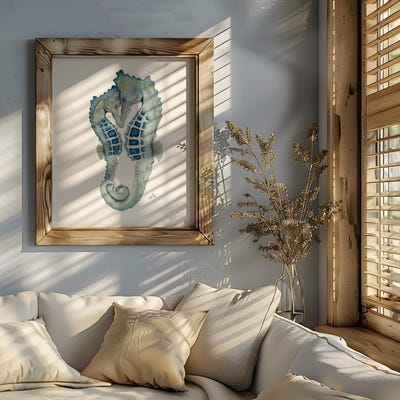 Living Room Frames, DIN A Two Frame Mockup Living Room Wall Art, ISO ...