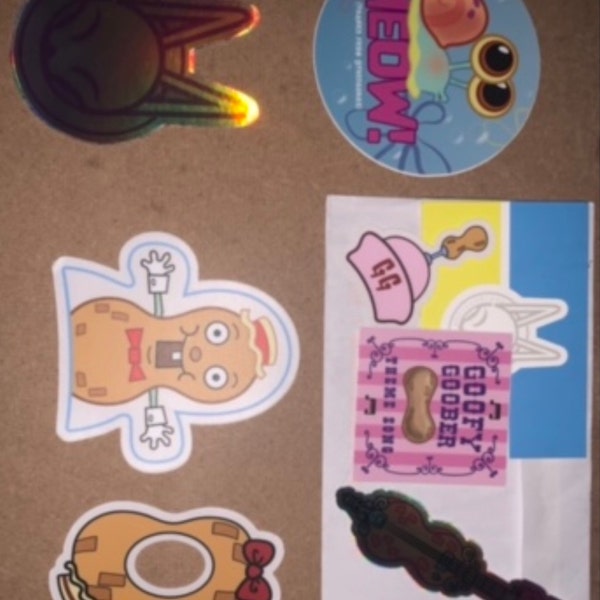 Spongebob Squarepants Movie Goofy Goober Vinyl Stickers - Etsy
