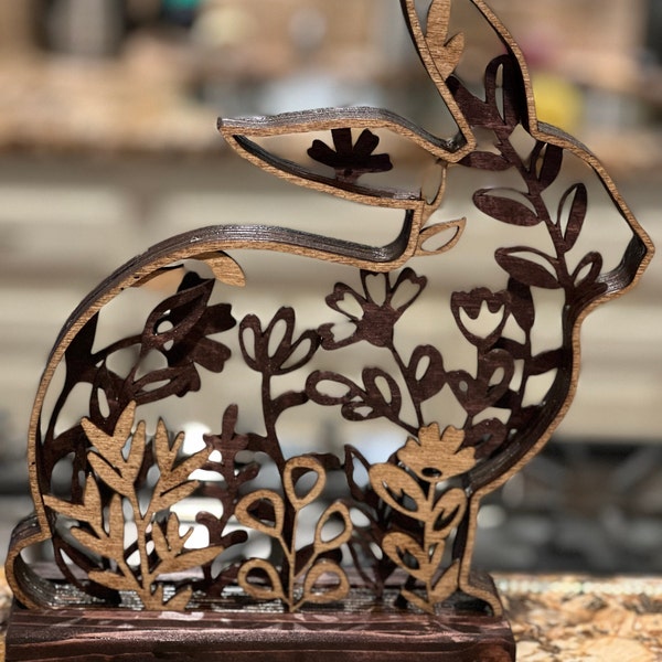 EASTER Laser Cut Files Svg Dxf Template, EASTER RABBITS Svg Cutting ...