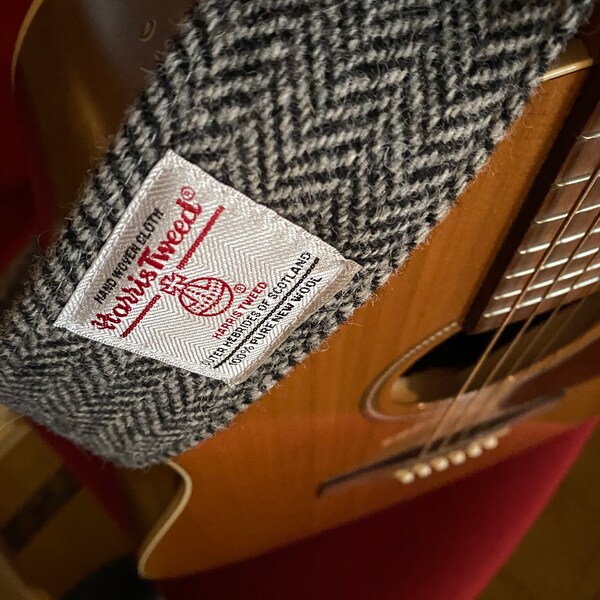 Guitar Strap HARRIS TWEED - Etsy