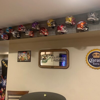 Mini Football Helmet Wall Hanger Mount - Etsy