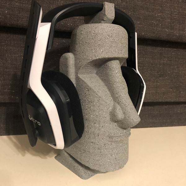 Moai Statue Headphone Rack Easter Island Sculpture Headset Hanger ...
