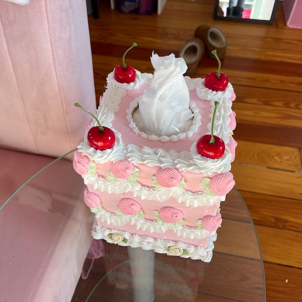 Vintage Pink Fake Cake Tissue Box Holders - Etsy