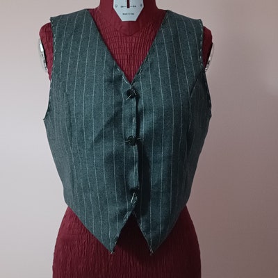 Cropped Waistcoat Sewing Pattern, Short Waistcoat, Ladies Vest, Women ...