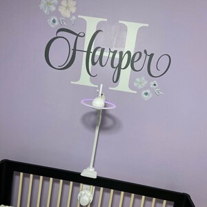 Nursery Wall Decals. Ellie With Flying Butterfles Name Wall | Etsy