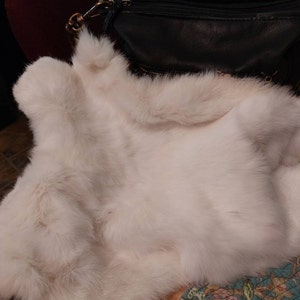 Natural Colors White and Brown RABBIT SKINS / PELTS - Etsy