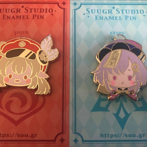 Genshin Impact Klee & Qiqi Hard Enamel Pin - Etsy