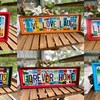 Custom Rustic Empty Wood License Plate Display Frame With Key Hooks ...