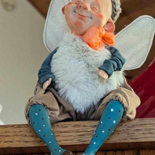 Magic Bug With Wings, Forest Creature - Fairy Figurine, Fine Art Doll ...