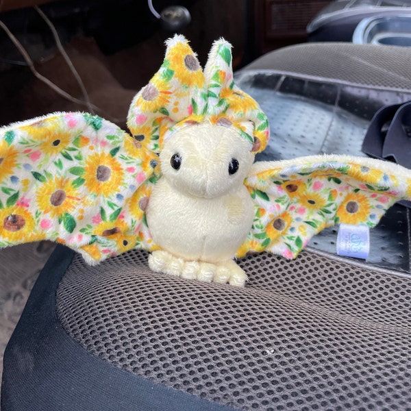 Light Yellow Sunflower Bat Plush (READY TO SHIP) - Etsy