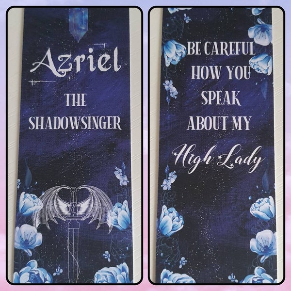 Azriel ACOTAR Officially Licensed Bookmark | Shadowsinger | Night Court ...