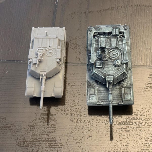 M1A1 Abrams US Army Main Battle Tank - 3D Resin Printed 28mm / 20mm ...