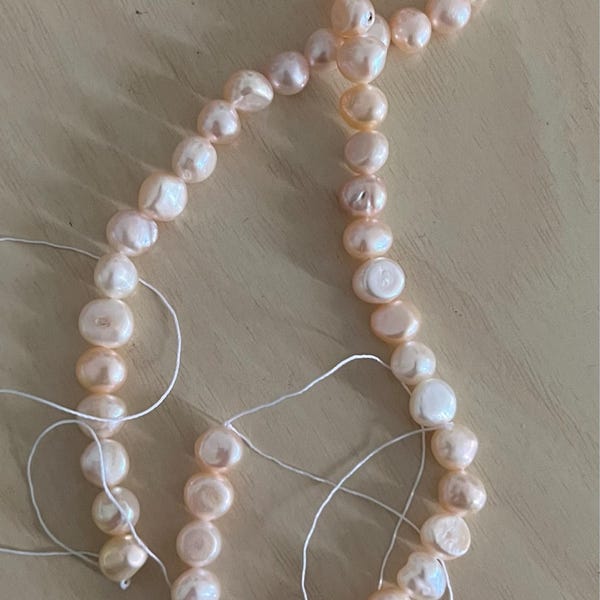 A8-9mm Freshwater Potato Pearls,loose Pearl Strands ,baroque Pearl ...