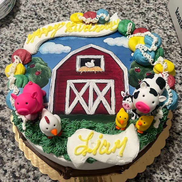 Fondant Farm Animals - Fondant Farm Cake Topper Fondant Pig Cow Sheep ...