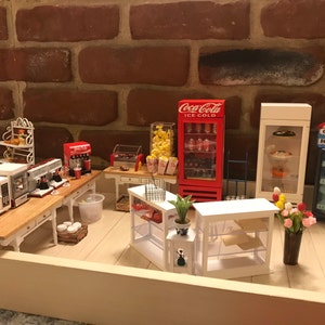 Dollhouse Miniature Corner Display Counter for Bakery Store or - Etsy