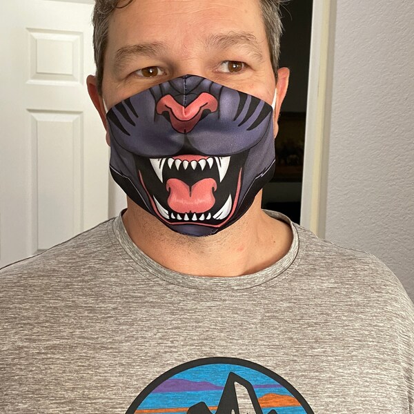 Fun Panther Face Mask/ Face Guard - Etsy