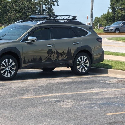 Enhance Your Ride With a Sasquatch Mountain Vinyl Decal Featuring Trees ...