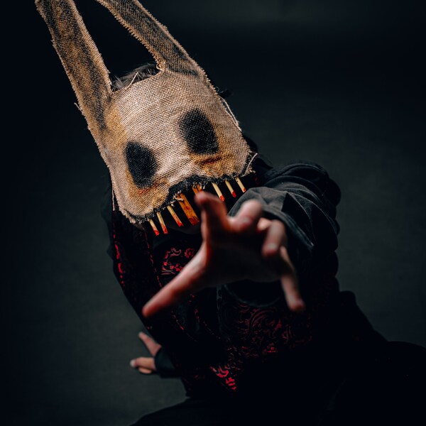 Scary Weird Mask, Creepy Scarecrow Mask, Adult Halloween Costume ...