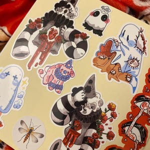 V2 Runaway Ghosts Comic Waterproof Sticker Sheet OLLIE - Etsy