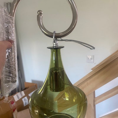 Set of Four Blown Glass Pendant Lights for Kitchen Island, Ceiling ...