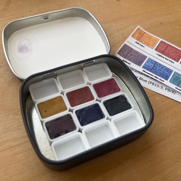 SCHMINCKE HORADAM 5 All Granulating Watercolors Quarter Pan Set in ...